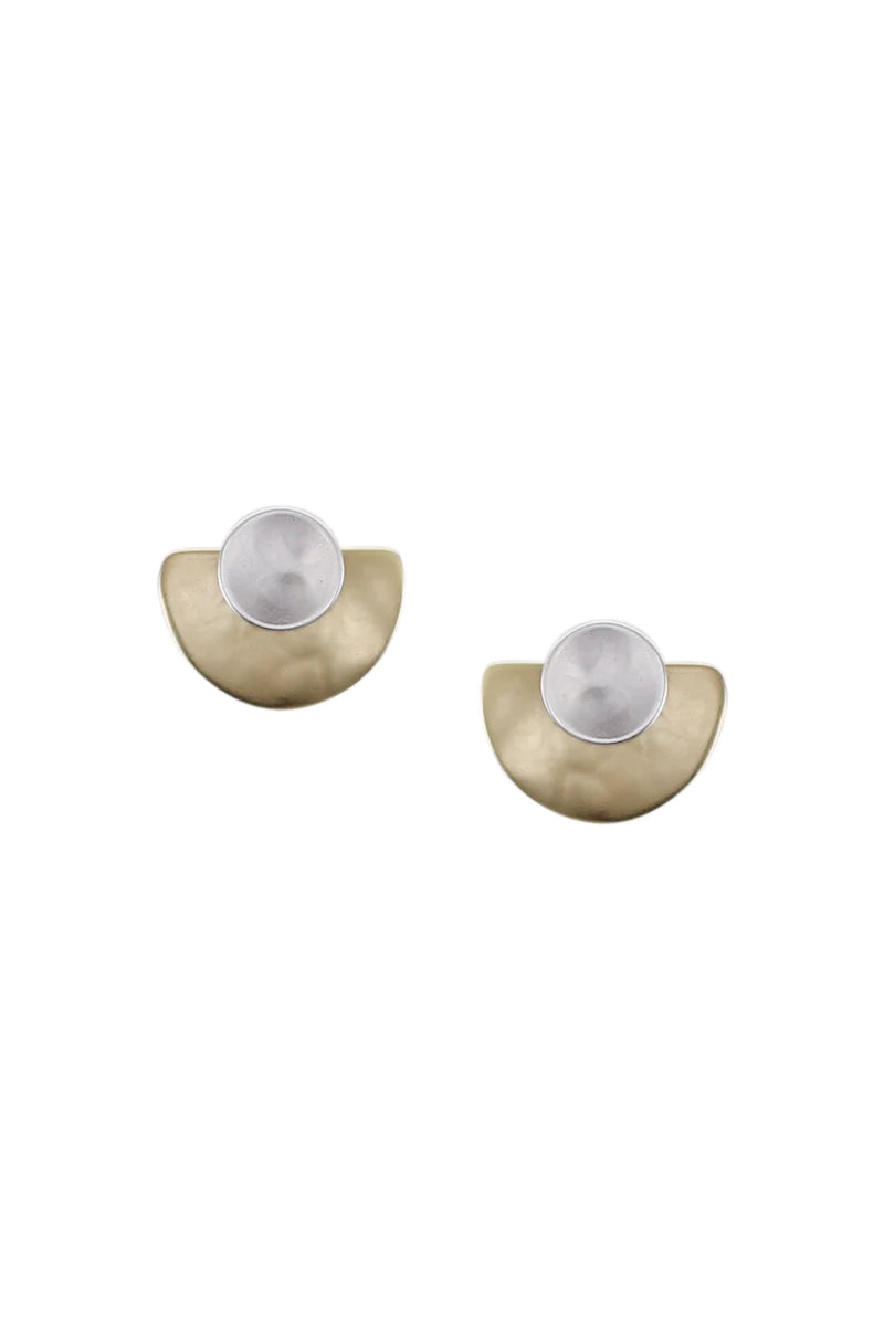 Dished Disc with Semi Circle Clip Earrings – Ravinia Festival Shop