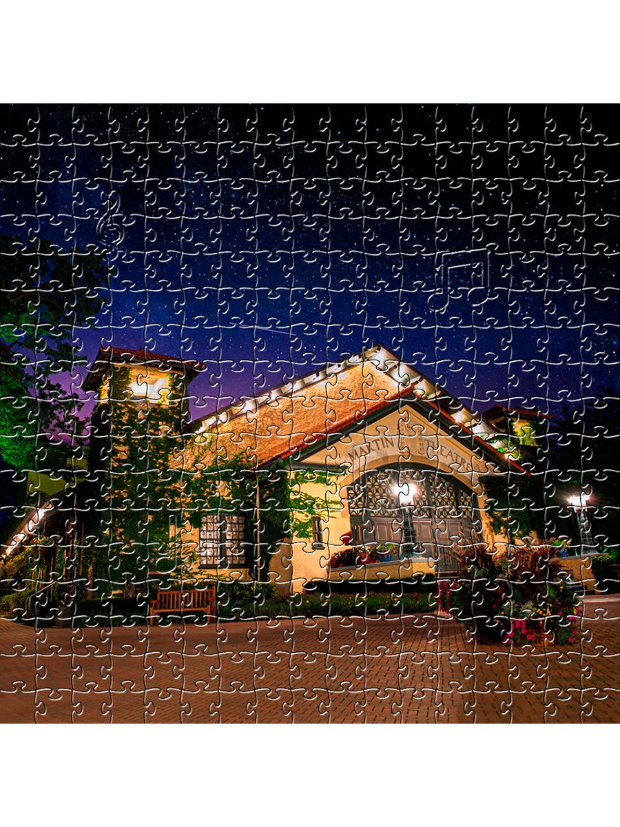 Martin Theatre at Night Wooden Puzzle – Ravinia Festival Shop