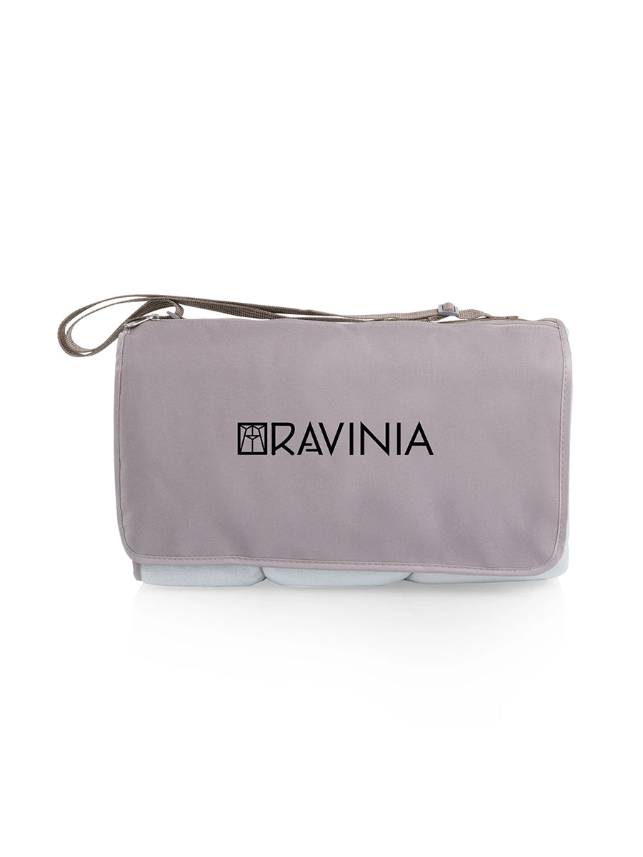 Ravinia Picnic Blanket Tote - Pastel Beige Plaid – Ravinia Festival Shop